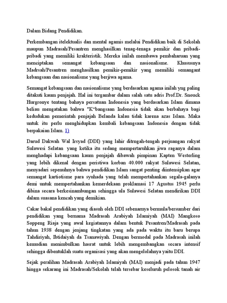 Trilogi Ddi Di Bidang Pendidikan | PDF