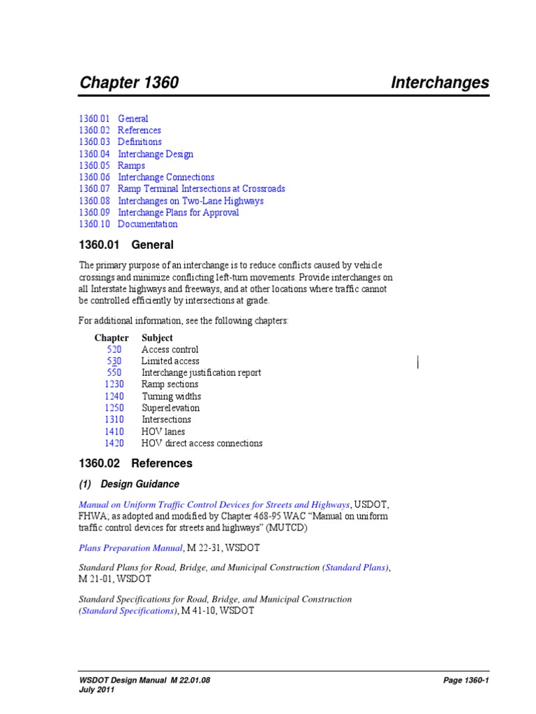 Interchange Standard | PDF | Interchange (Road) | Traffic