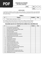 Cuestionario de Autoconcepto AF5 | PDF