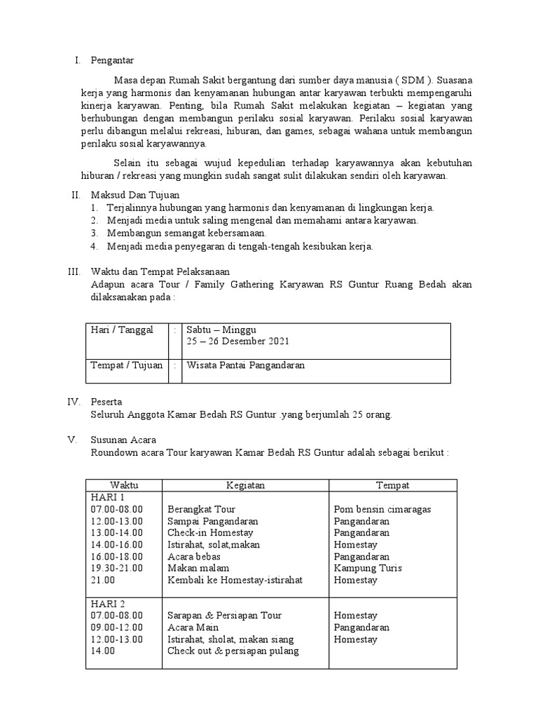 Proposal Touring | PDF