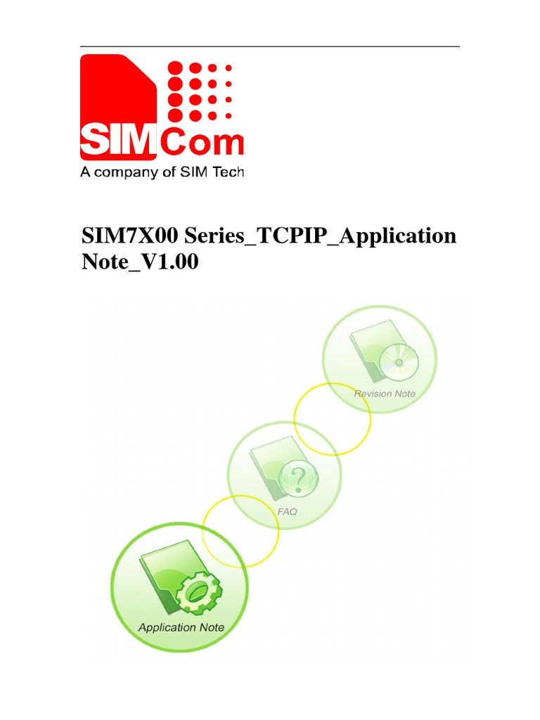 SIM7X00 Series TCPIP Application Note V1.00 | PDF | Transmission ...