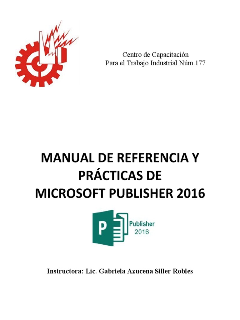 Manual de Microsoft Publisher 2016 | PDF | Ventana (informática ...