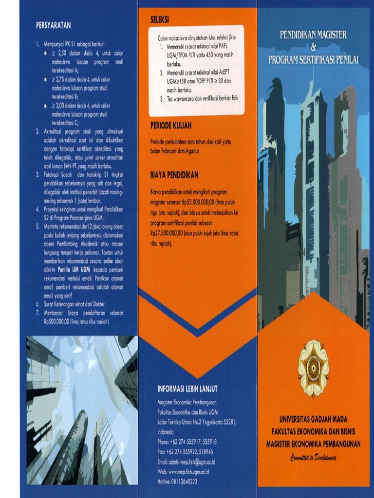 s2 Mep Feb Ugm Konsentrasi Mapp Mapb | PDF
