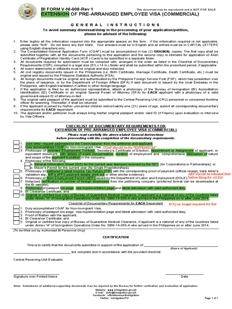 CGAF Should Be For "EXTENSION" | PDF