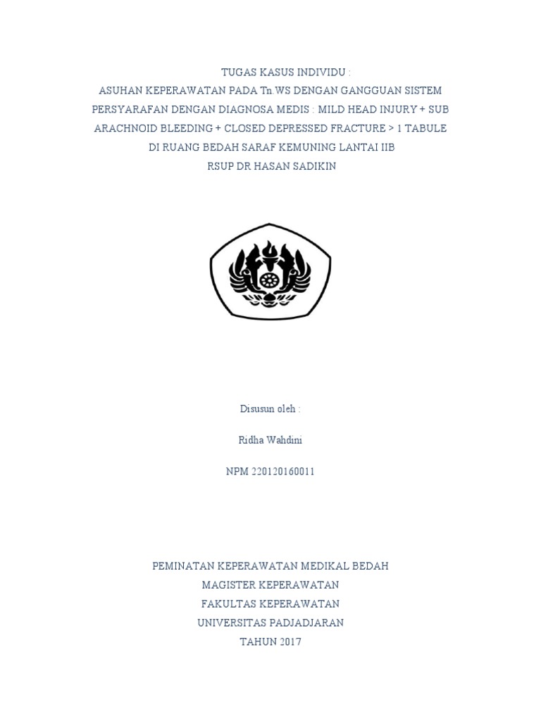 Asuhan Keperawatan Tn. WS: Cedera Kepala | PDF
