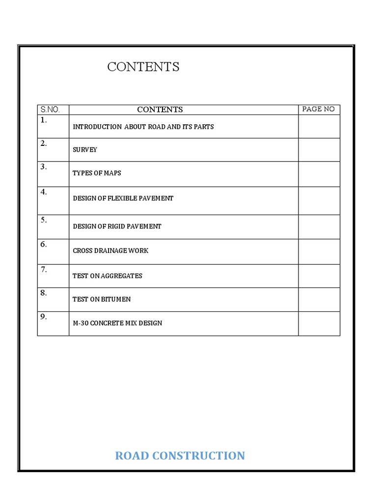 Road Construction: Introduction About Road and Its Parts | PDF ...