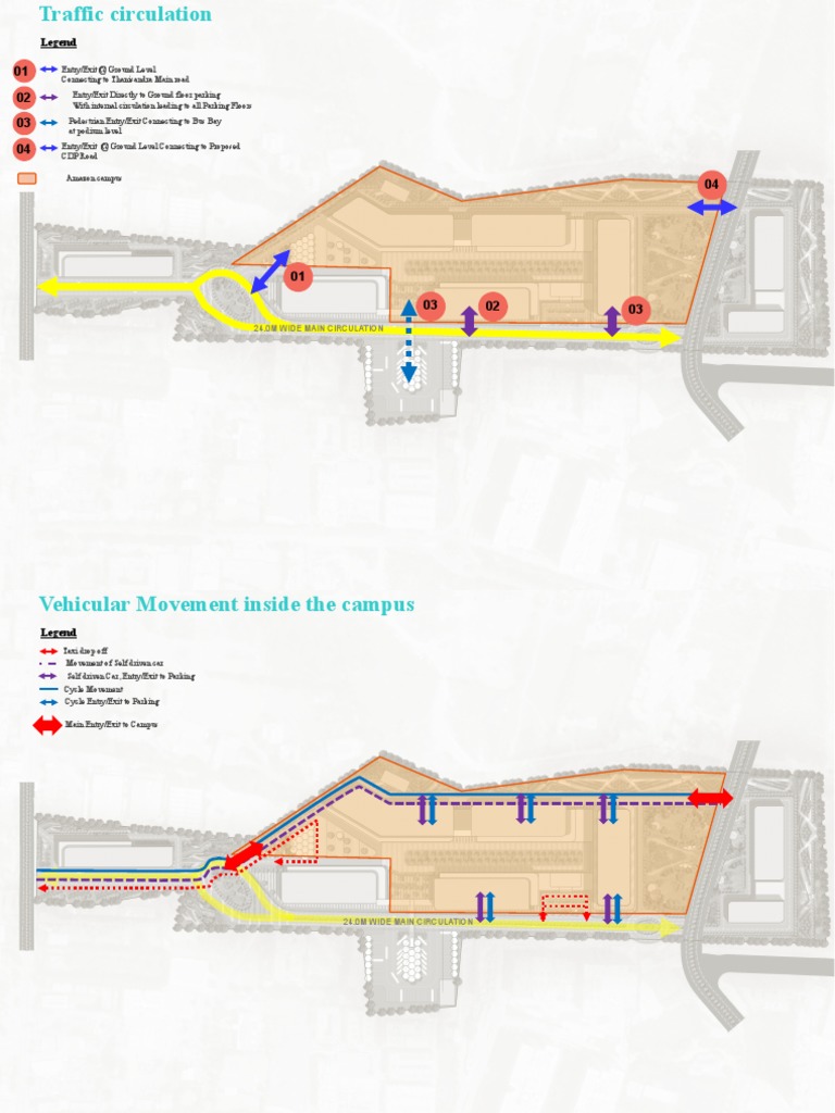 Proposed Traffic and Pedestrian Circulation Plan for Amazon Campus | PDF
