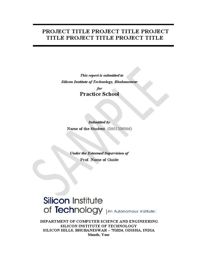 Ps Report Format Pdf Image Segmentation Cluster Analysis