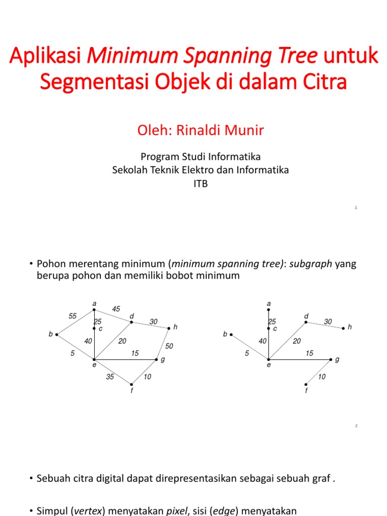 Aplikasi Minimum Spanning Tree | PDF
