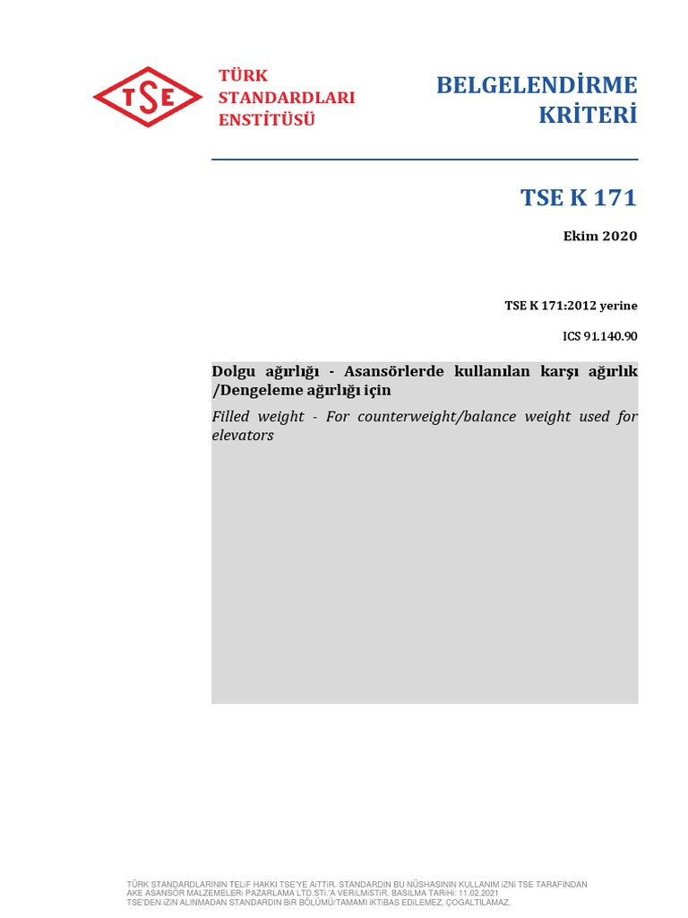 Tse K 171 | PDF