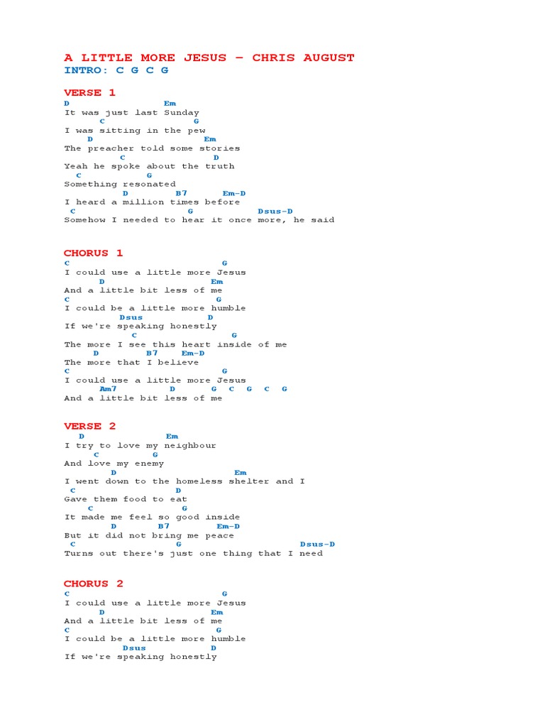 A Little More Jesus | PDF