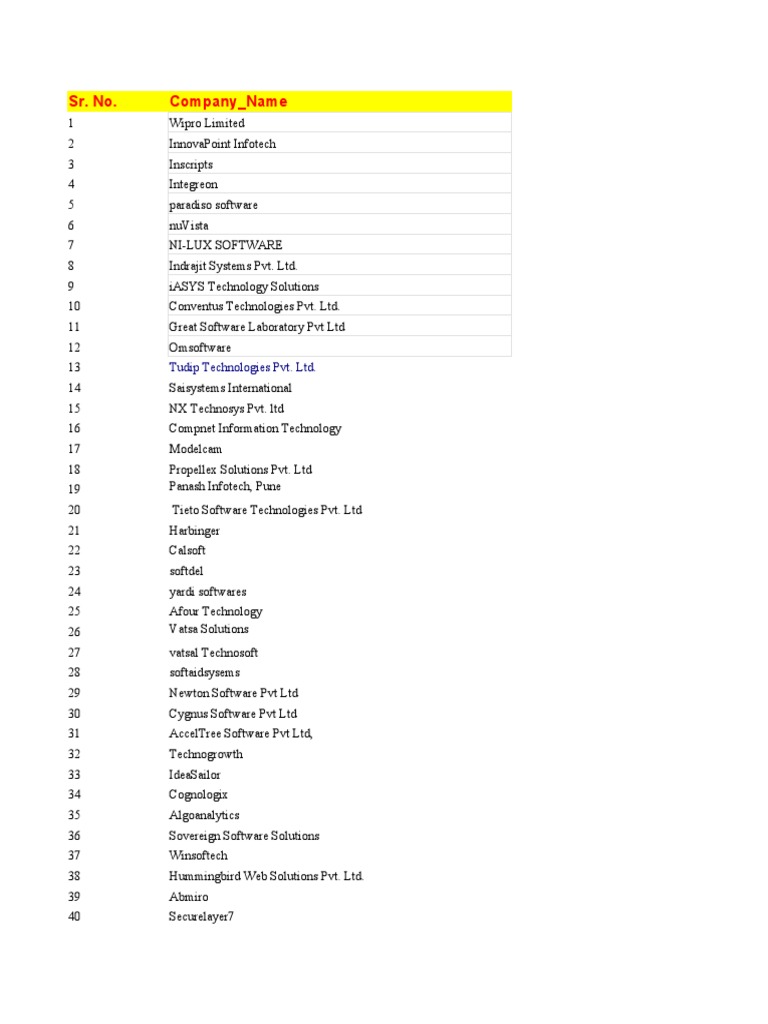 LIST Company | PDF | Computing | Information Technology