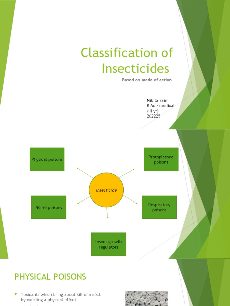 Classification of Insecticides | PDF | Insecticide | Poison
