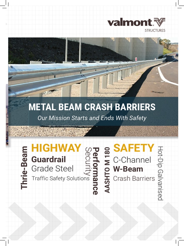 Metal Beam Crash Barriers: Highway Safety | PDF | Civil Engineering ...