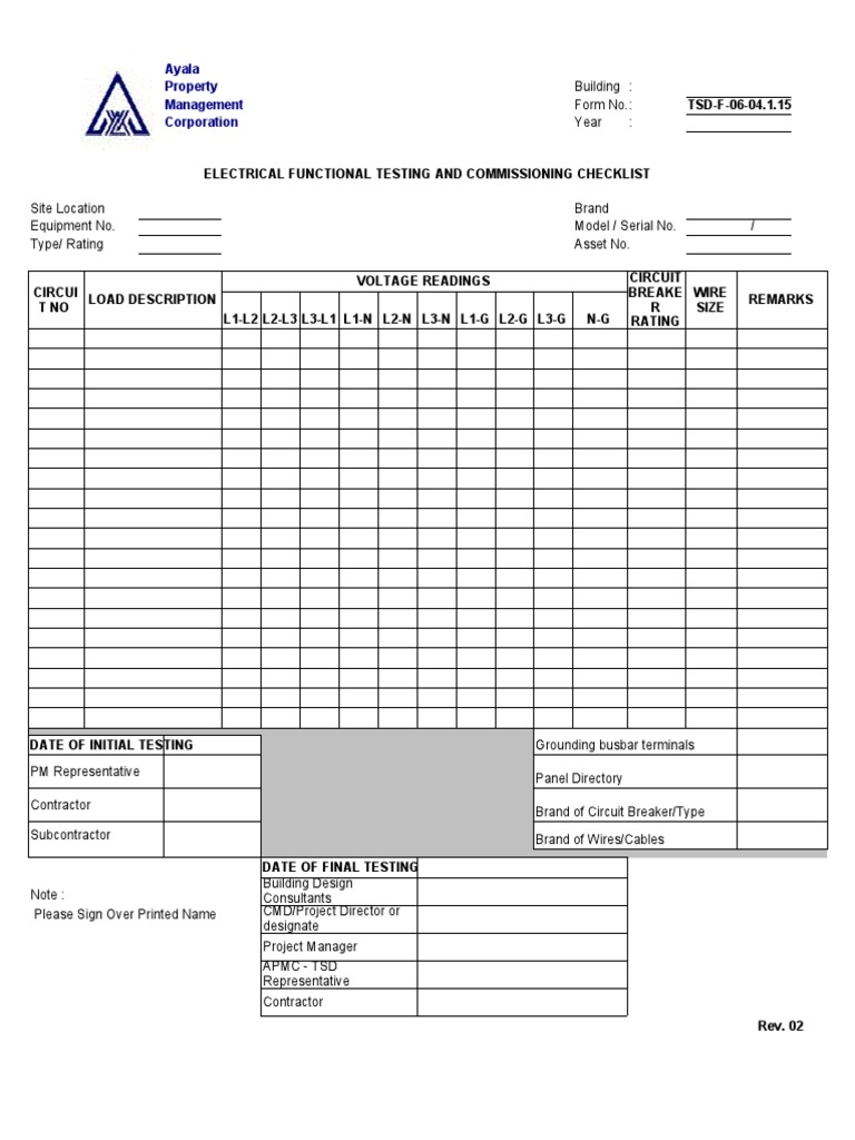 Electrical - Functional Test | PDF