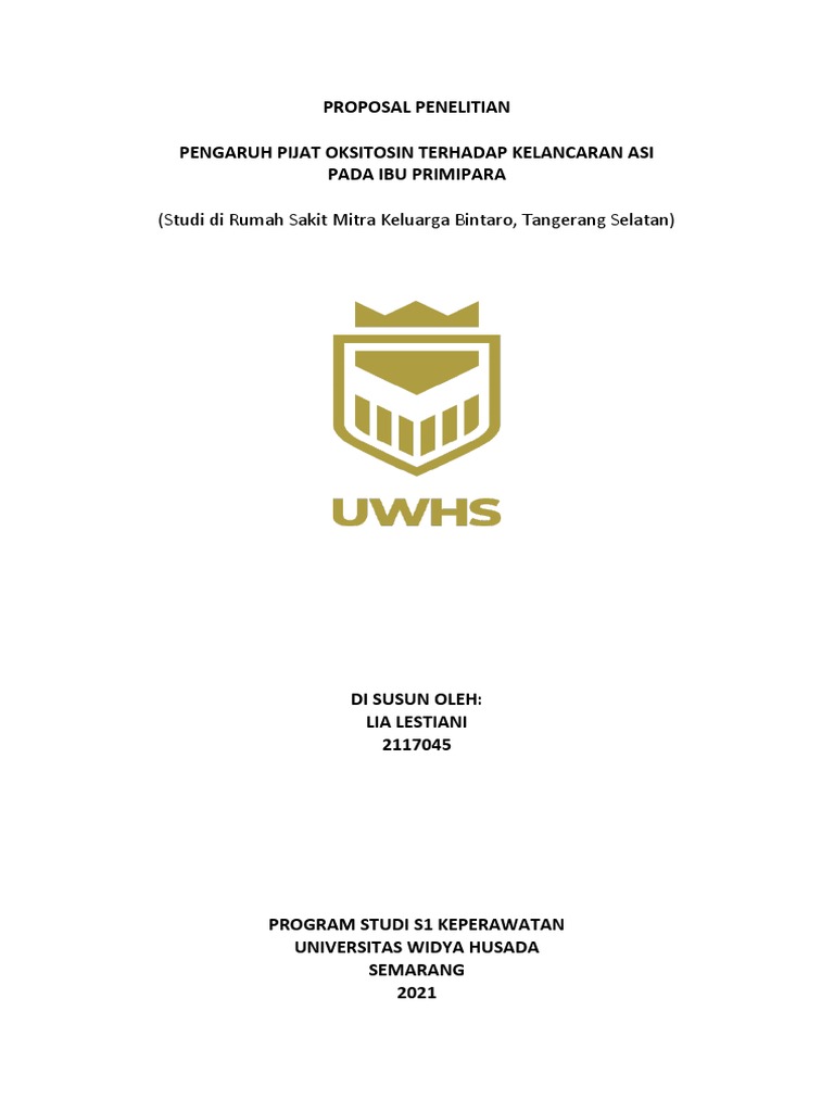 Proposal Penelitian Kuantitatif | PDF | Kesehatan Holistik | Sains & Matematika