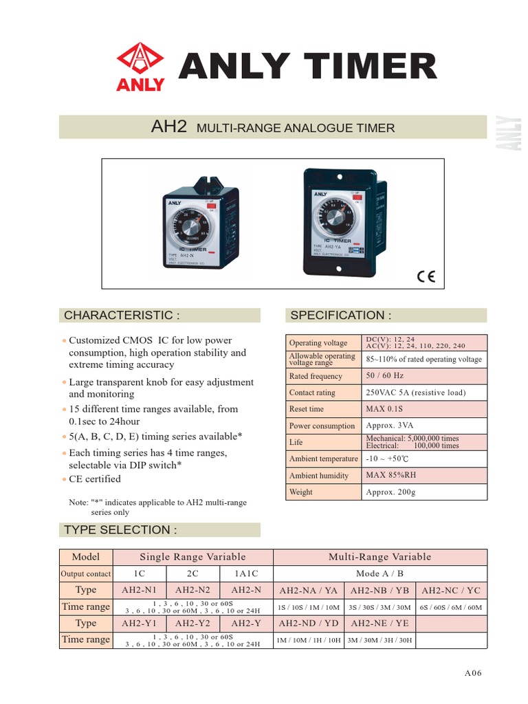 Anly Timer: Multi-Range Analogue Timer | PDF | Electronic Engineering ...