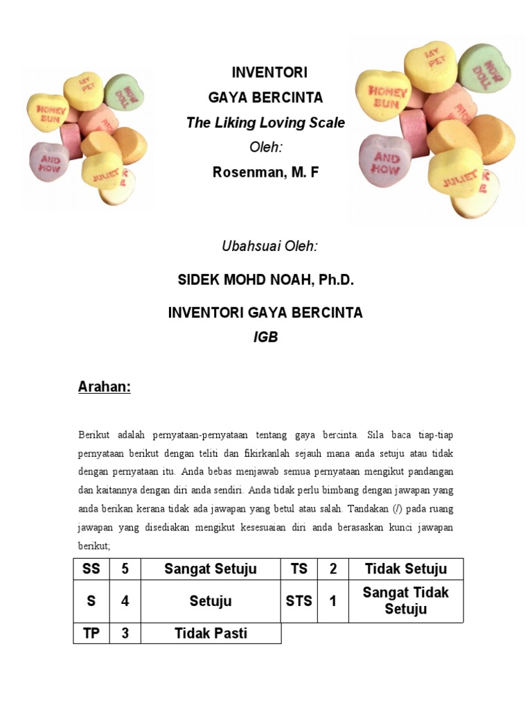 Inventori Gaya Bercinta - Igb | PDF