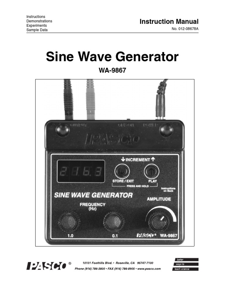 Sine Wave Generator | PDF | Normal Mode | Waves