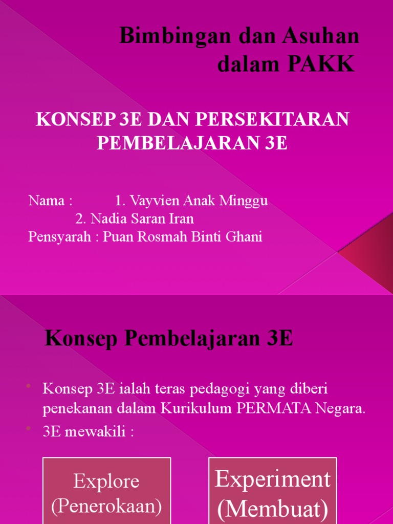 Konsep Pembelajaran 3E | PDF