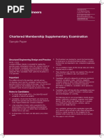 IStructE Chartered Exam Past Paper | PDF | Technology & Engineering