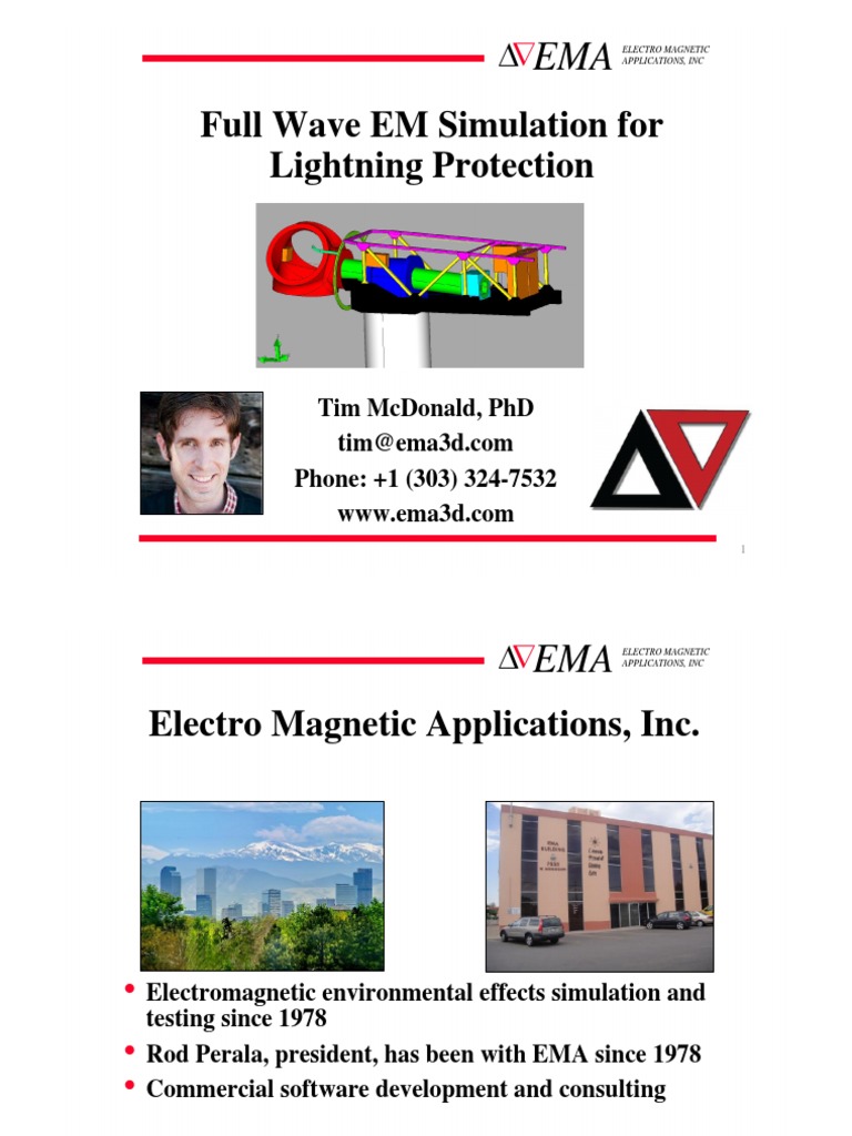 EMA3D Full Wave EM Simulation For Lightning Protection | PDF ...