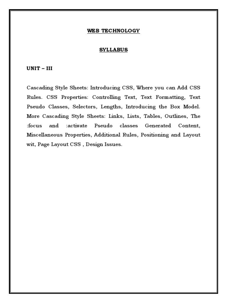 SVM Web Tech-Unit 3 | PDF | Html | Html Element SVM Web Tech-Unit 3 | PDF | Html | Html Element