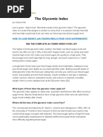 Fruit Glycemic Index & Load Chart | PDF | Edible Fruits | Foods