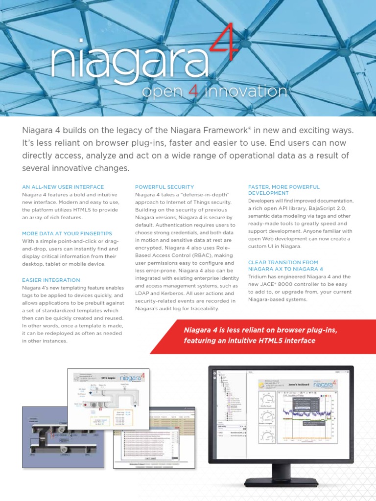 Niagara 4 Sell Sheet | PDF | User Interface | Specification (Technical ...