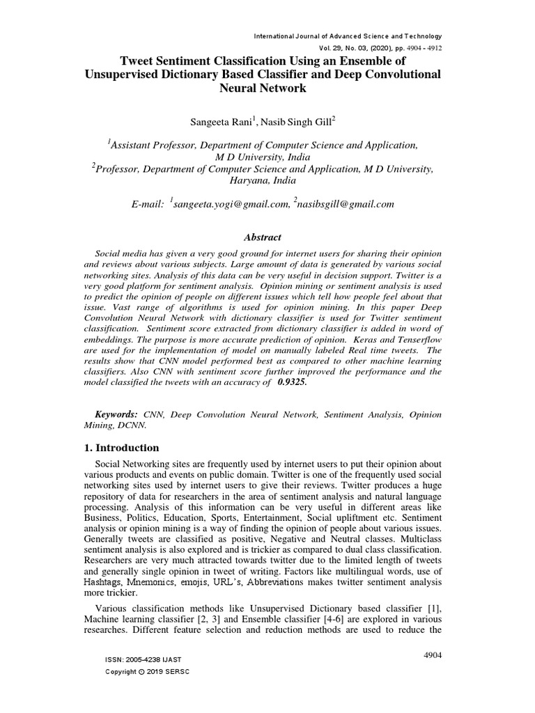 Tweet Sentiment Classification Using An Ensemble of Unsupervised ...