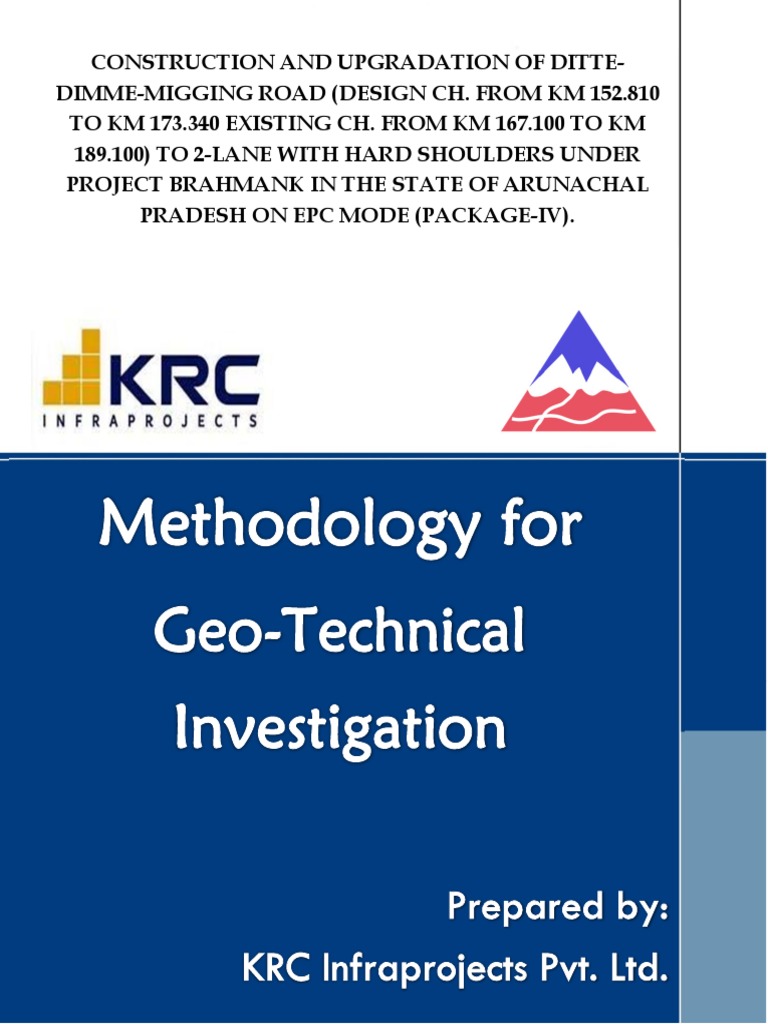 Methodology For Soil Geotechnical Investigation | PDF | Geotechnical ...