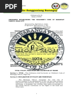 Barangay Cbjip Sample | PDF | Child Abuse | Violence