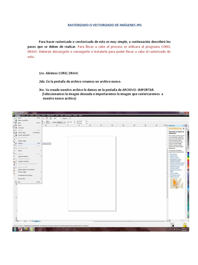 Rasterizado y Vectorizado de Imágenes JPG | PDF | Informática