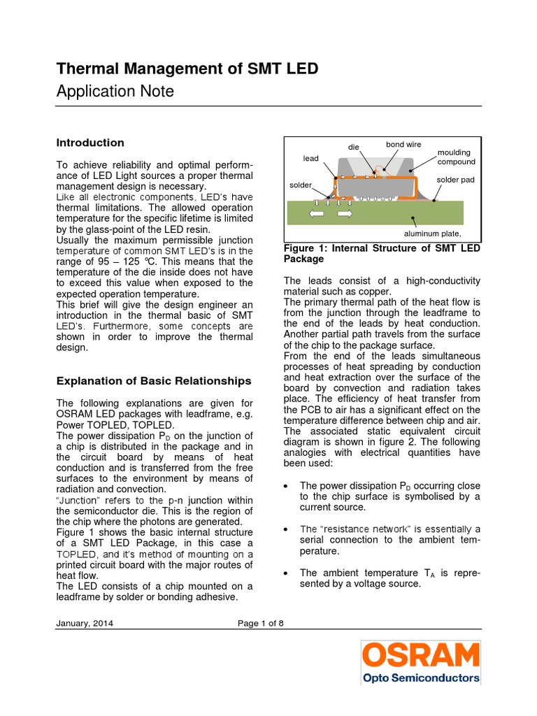Thermal Management of SMT LED | PDF | Printed Circuit Board ...