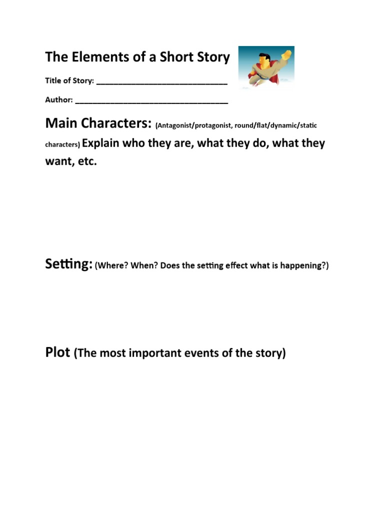 The Elements of A Short Story | PDF | General Fiction