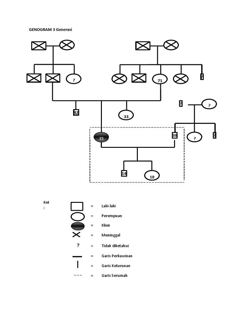 Genogram 3 Generasi | PDF