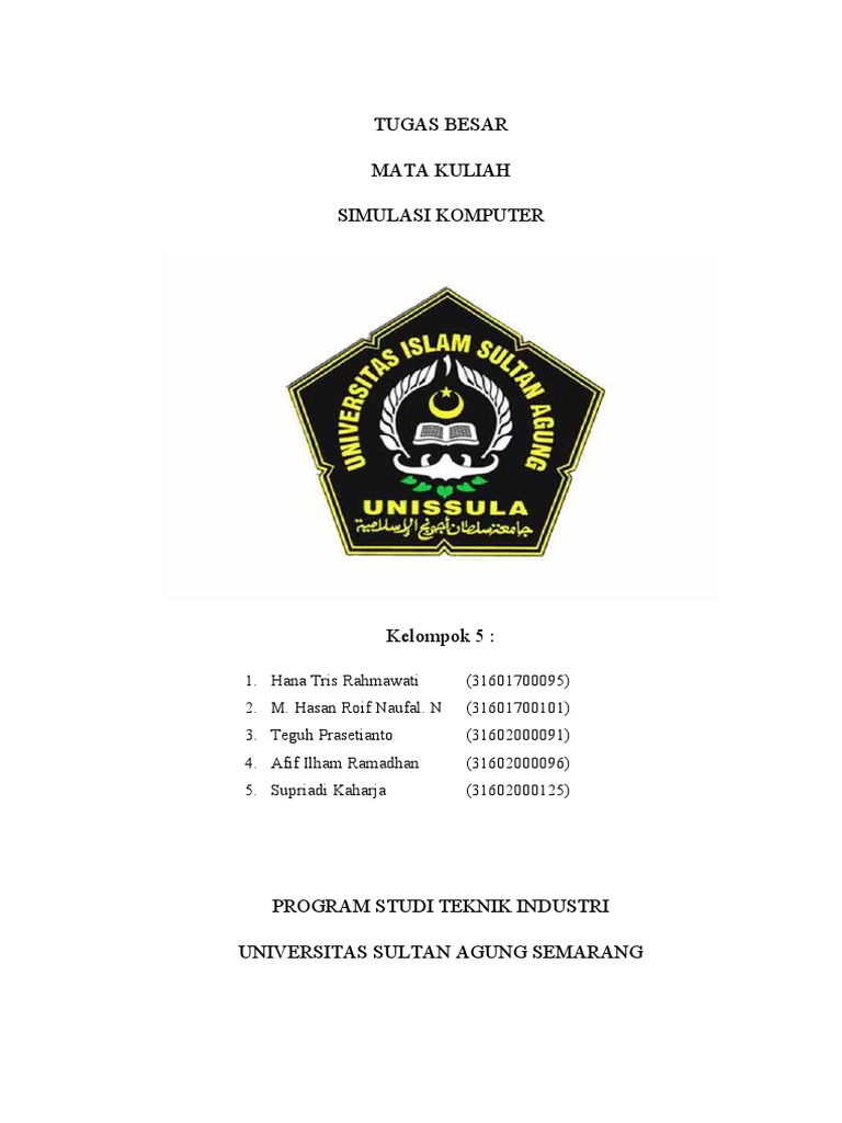 Simulasi Layanan Kafetaria UNISSULA | PDF | Sains & Matematika ...