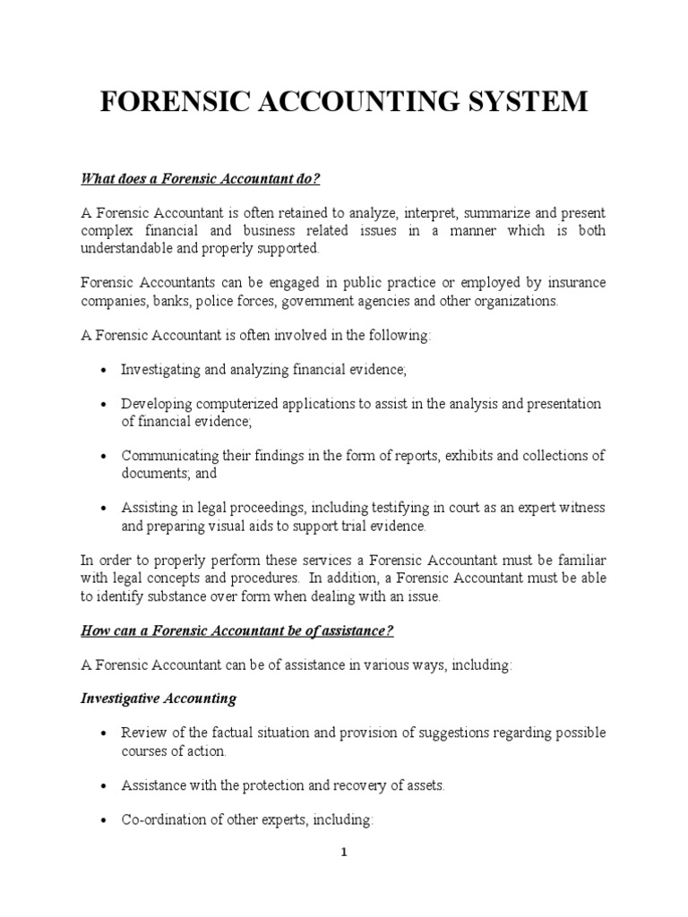 Forensic Accounting by Makanju 2 | PDF | Accounting | Forensic Science