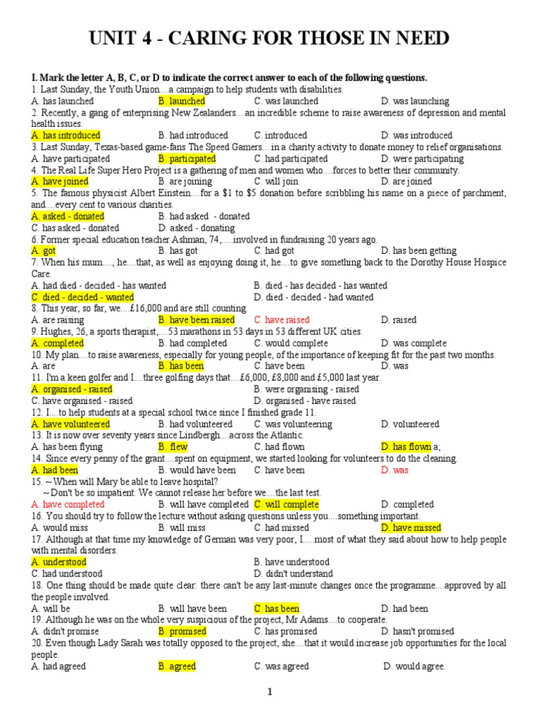 Unit 4 - Test 3 | PDF | Social Science | Travel