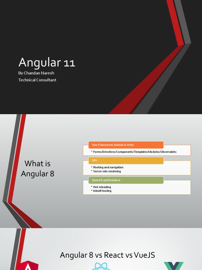 Angular 11: by Chandan Naresh Technical Consultant | PDF | Java Script | Software