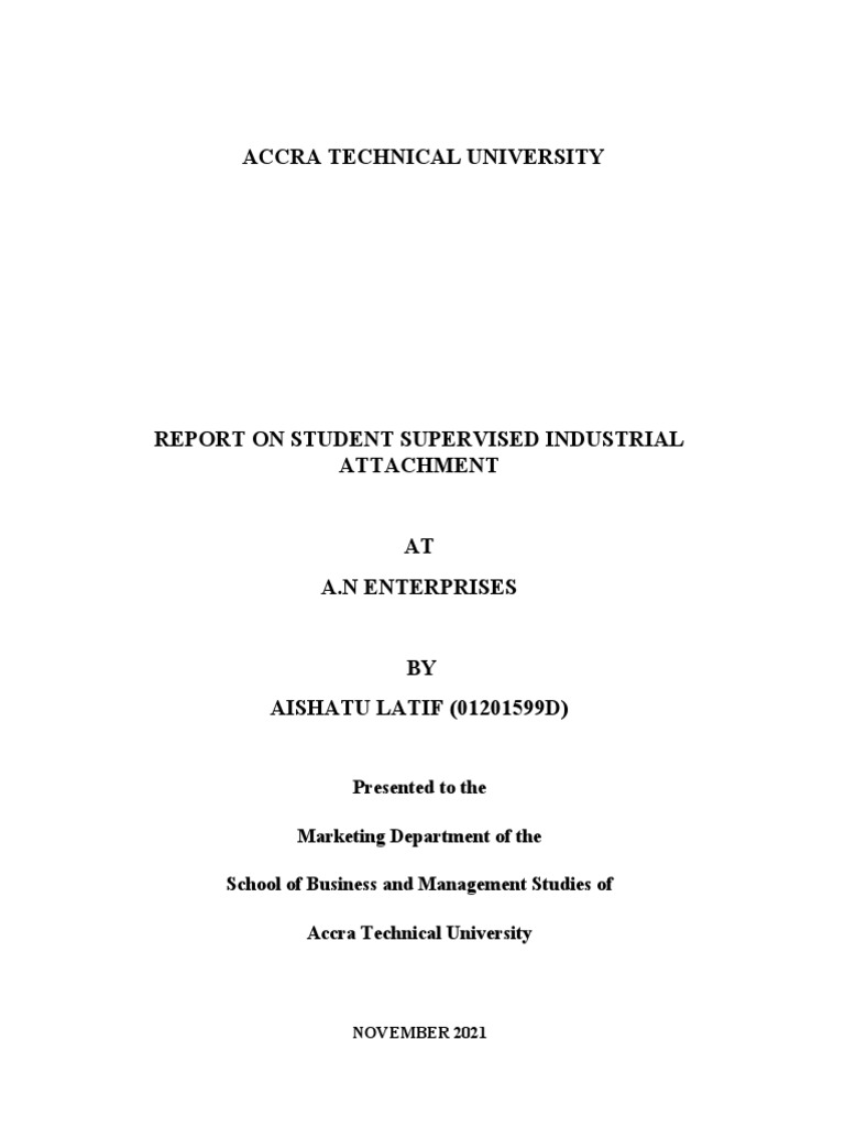 Aisha Attachment Report | PDF | Marketing | Sales