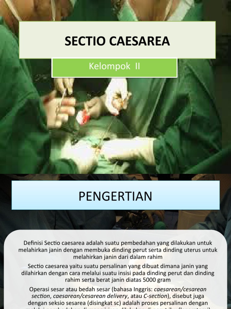 Sectio Caesarea | PDF | Kesehatan Holistik | Sains & Matematika