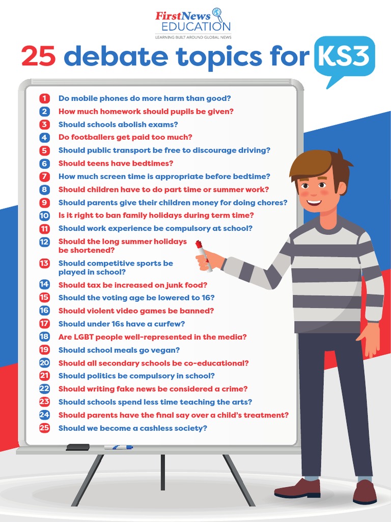 25 Debate Topics ks3 | PDF