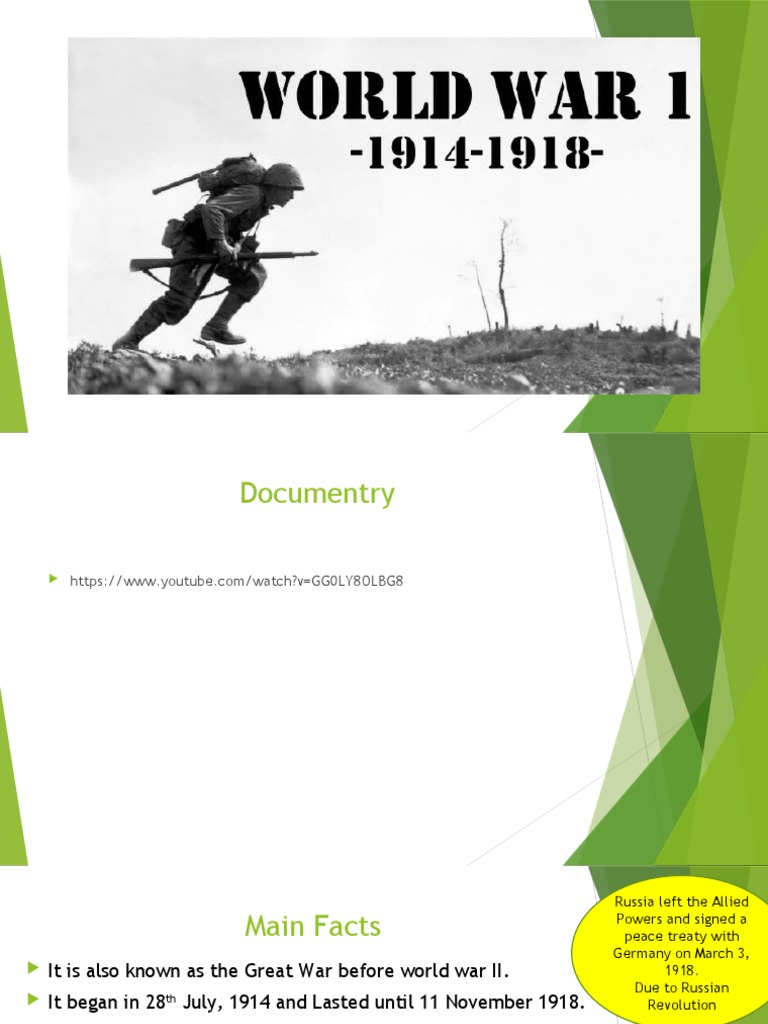 World War 1 | PDF | Allies Of World War I | World War I
