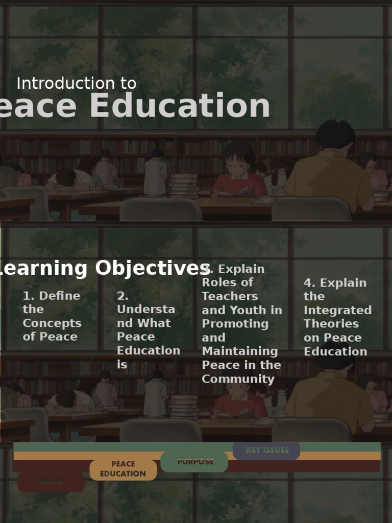 NSTP REPORT Peace Eduaction | Download Free PDF | Teachers | Goal