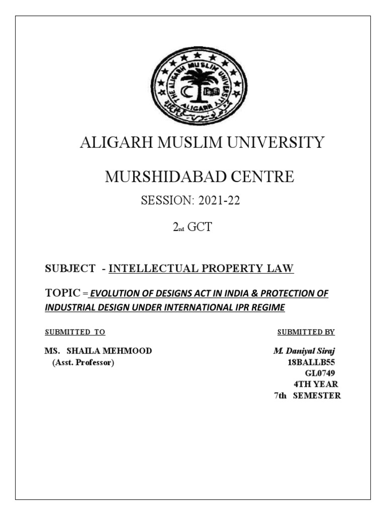 Design Act | PDF | Intellectual Works | Intellectual Property Law