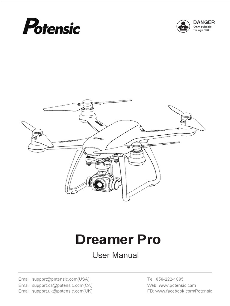 Potensic Dreamer Pro User Manual | PDF | Battery Charger | Unmanned ...