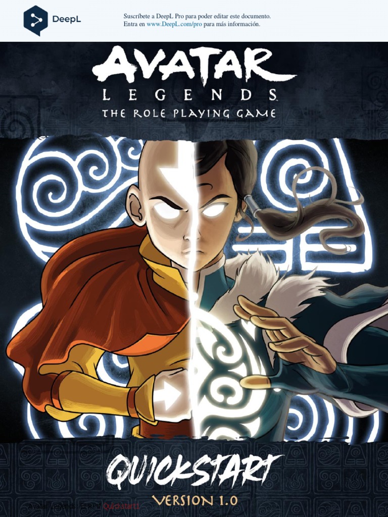 Avatar Quickstar V1 - Deepl Español | PDF | Juegos de rol