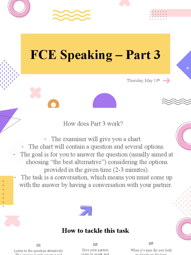 FCE Speaking Part 3 | PDF