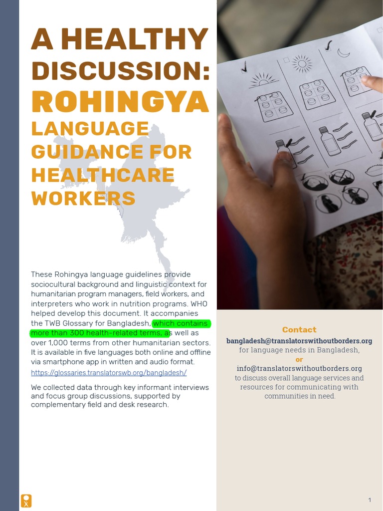 Health Guide Rohingya - ENG | PDF | Health Sciences